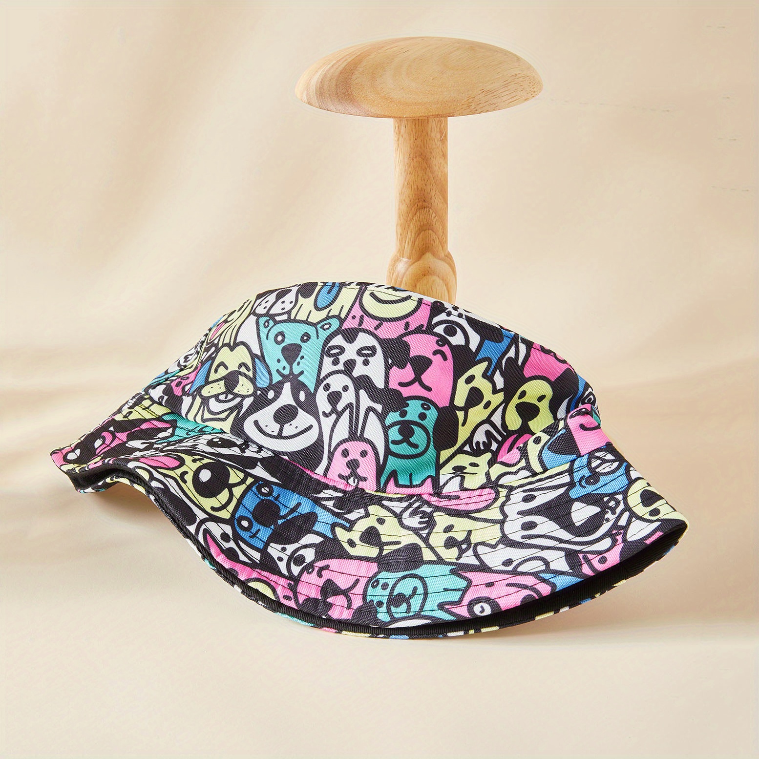 2023 Fashion Cartoon Print Hip Hop Bucket Hat Summer Men Fisherman Caps ...