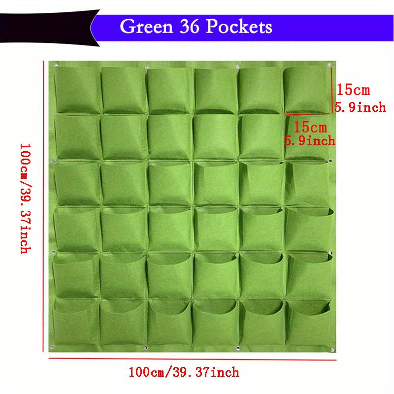 1pc Waterproof Hanging Vertical Garden Wall Planter Plant Grow Bag For ...