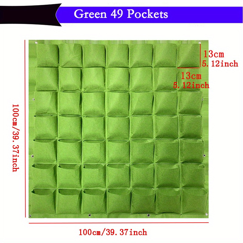 1pc Waterproof Hanging Vertical Garden Wall Planter Plant Grow Bag For ...