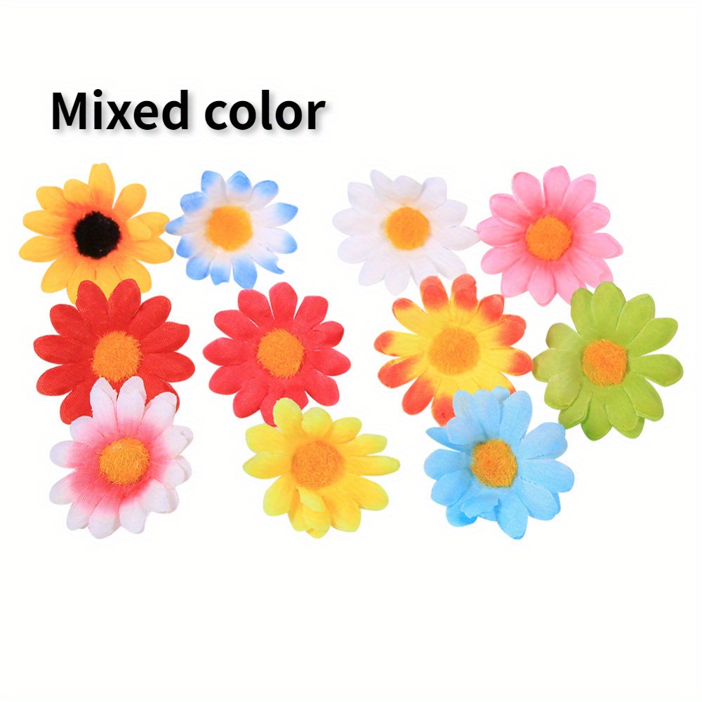 Handmade Artificial Sunflower Diy Wreath Mini Flower Head - Temu ...