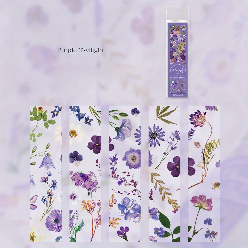 Translucent Plant Flower Pet Bookmark Book Page Holder Cute - Temu