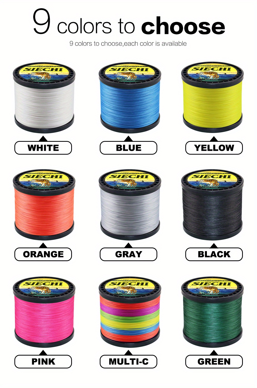 546.8yds 8 strands pe fishing line smooth wear resistant - Temu Canada
