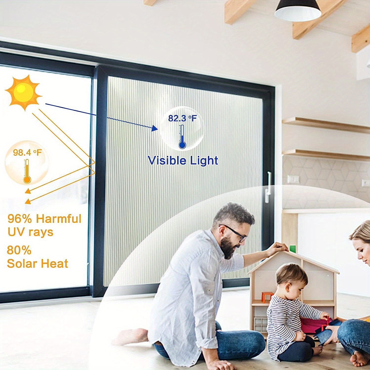 Window Privacy Film Stained Glass Static Cling Non - Temu