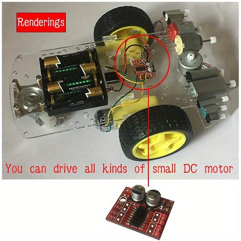 Control Motors Smart Car Wheels L298n Motor Drive Controller - Temu