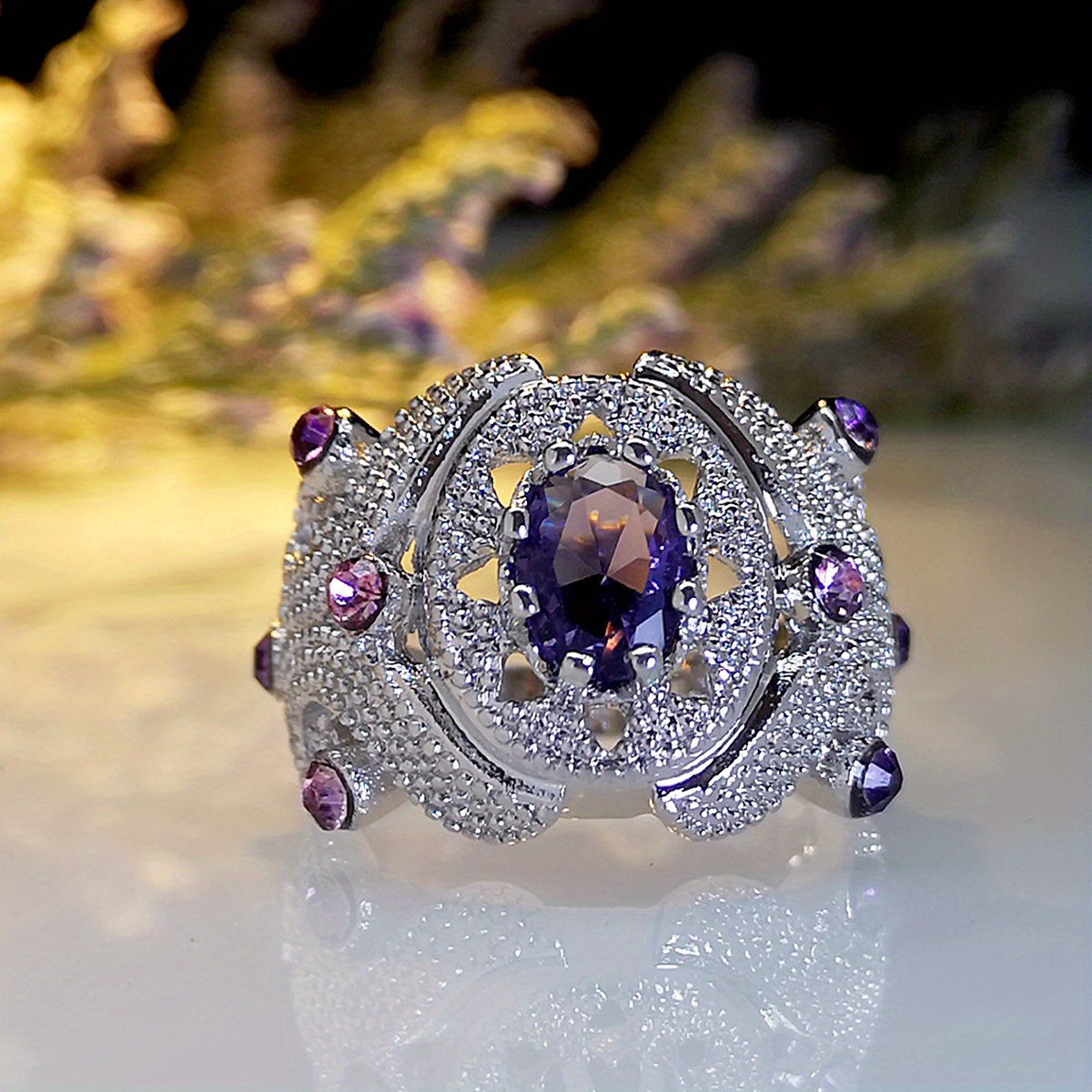 Hollow Finger Ring Wedding Engagement Promise Bridal Jewelry - Temu ...