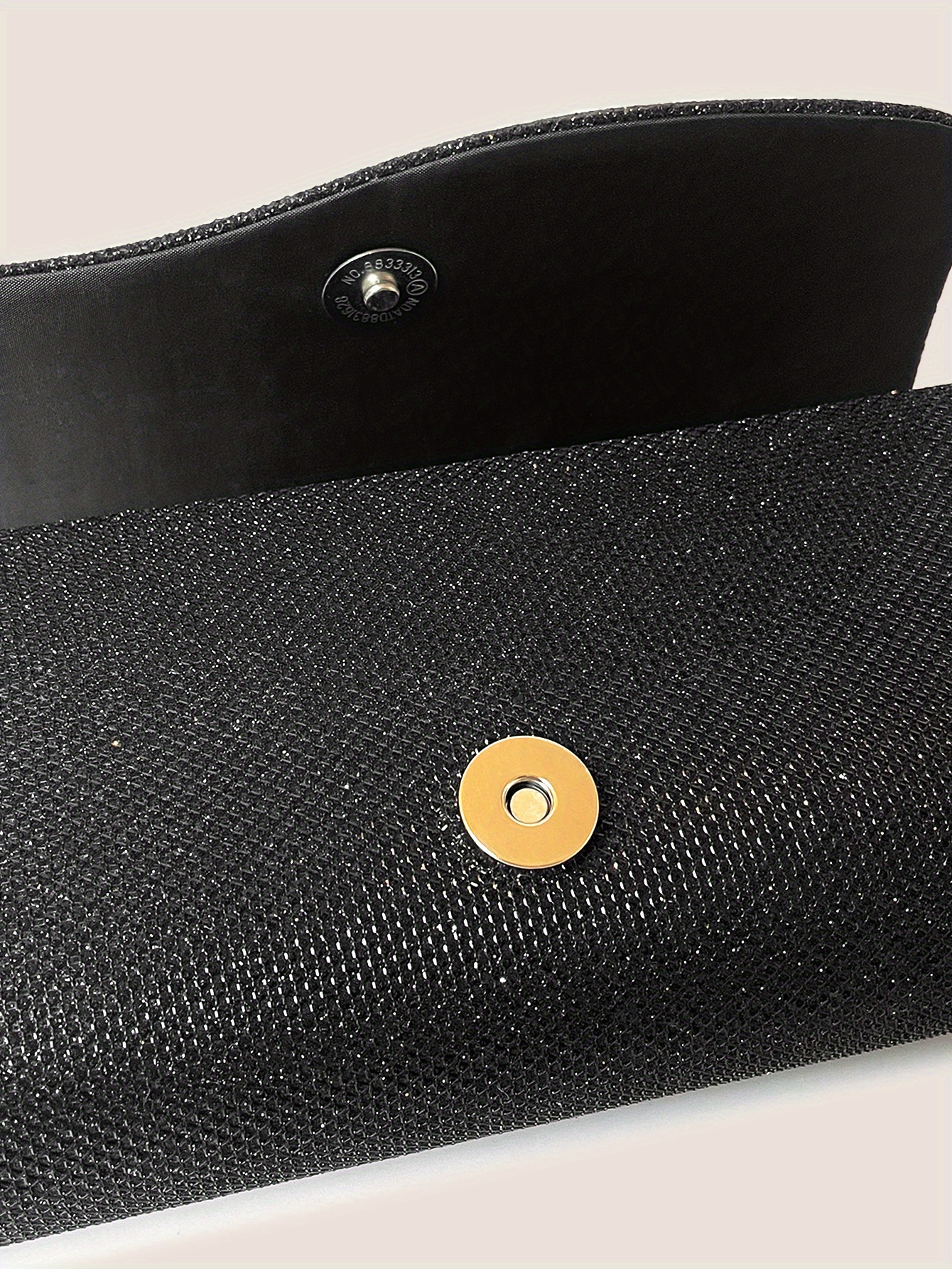 Elegant Glitter Ruched Evening Bag Flap Banquet Clutch Purse - Temu