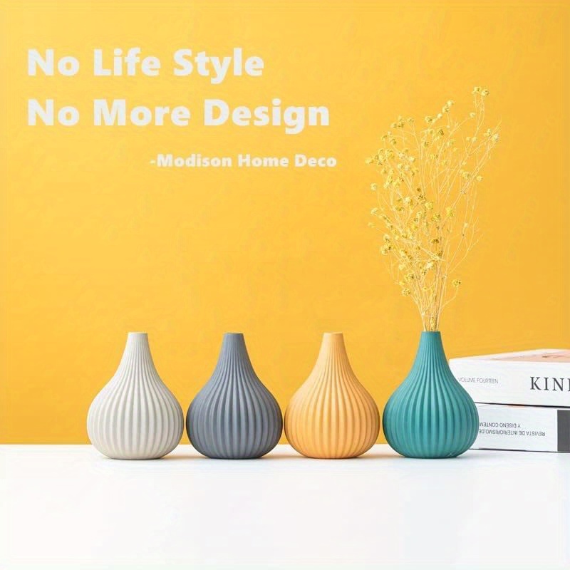 4pcs Modern Luxury Ceramic Vase Home Office Wedding Party Decoration ...
