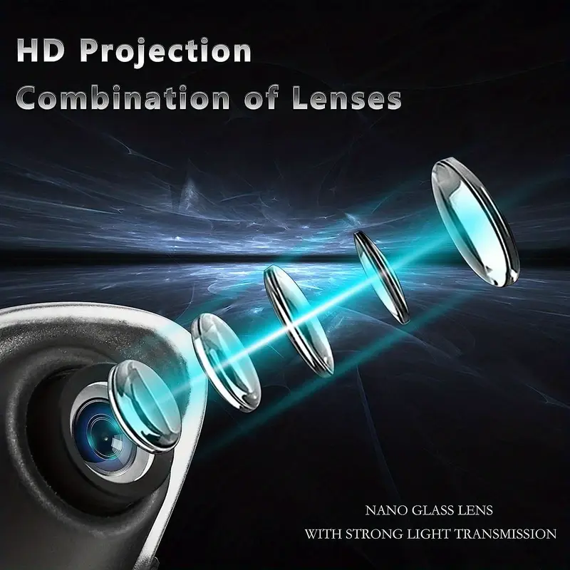 Hd Rearview Mirror Welcome Lights Courtesy - Temu Hd Rearview Mirror Welcome Lights Courtesy - Temu