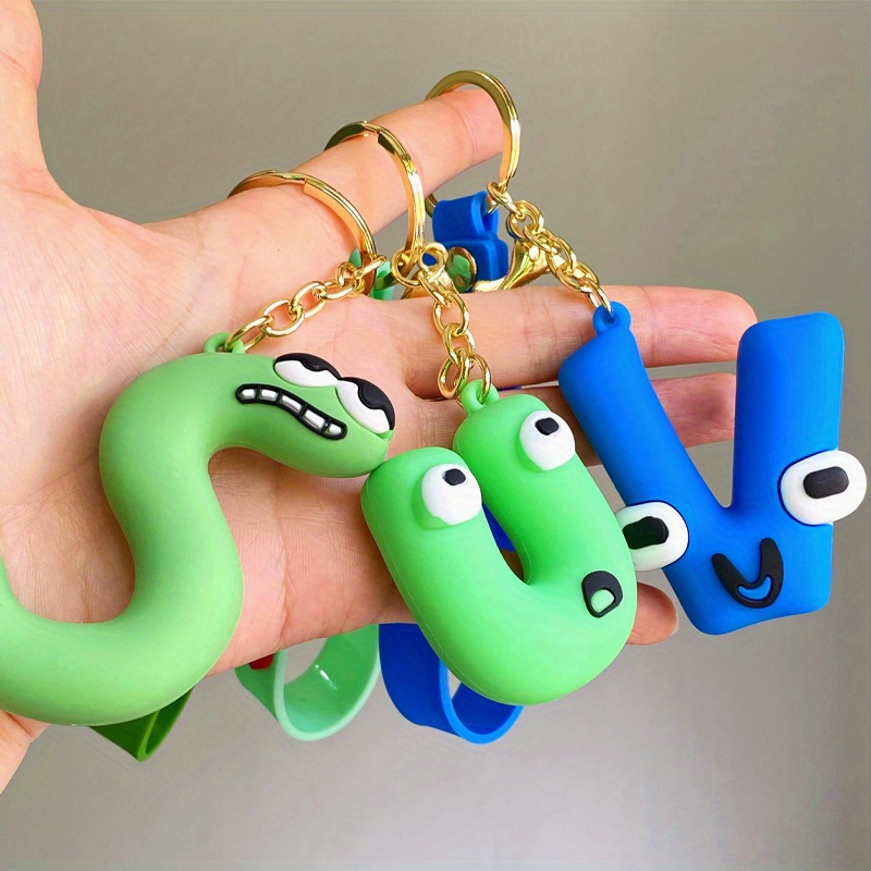 Cute Cartoon Alphabet Keychain Perfect Bag Accessory Phone - Temu ...