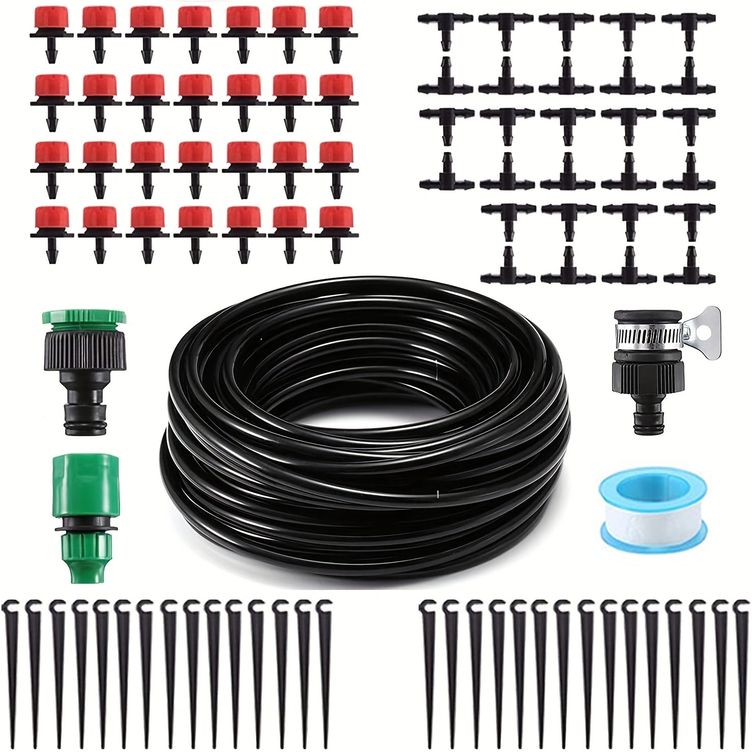 1set 25m Drip Irrigation Kit Garden Irrigation System 1 4 Inch Blank ...