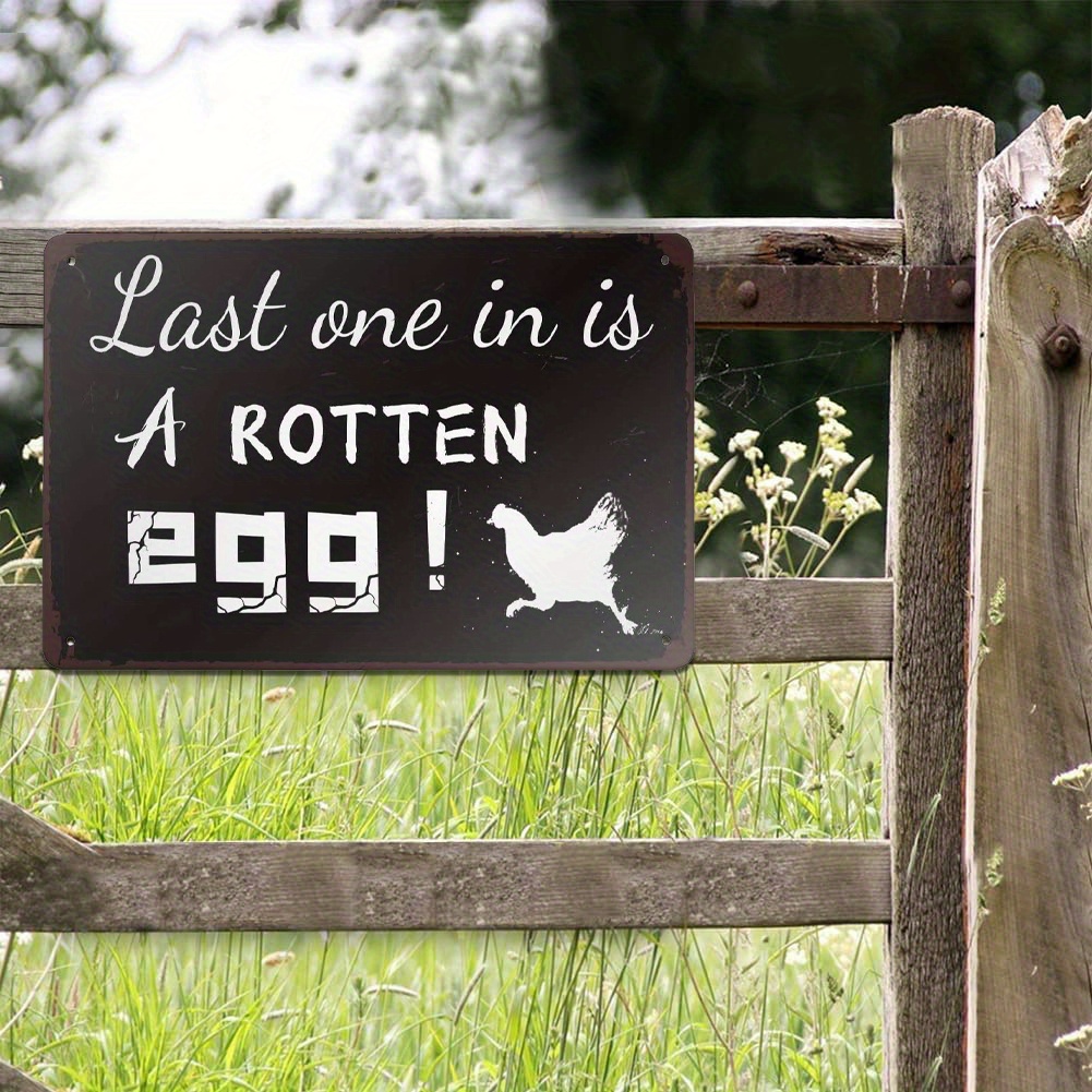 Vintage Metal Tin Sign Add Rustic Charm Home 'last One In A - Temu ...