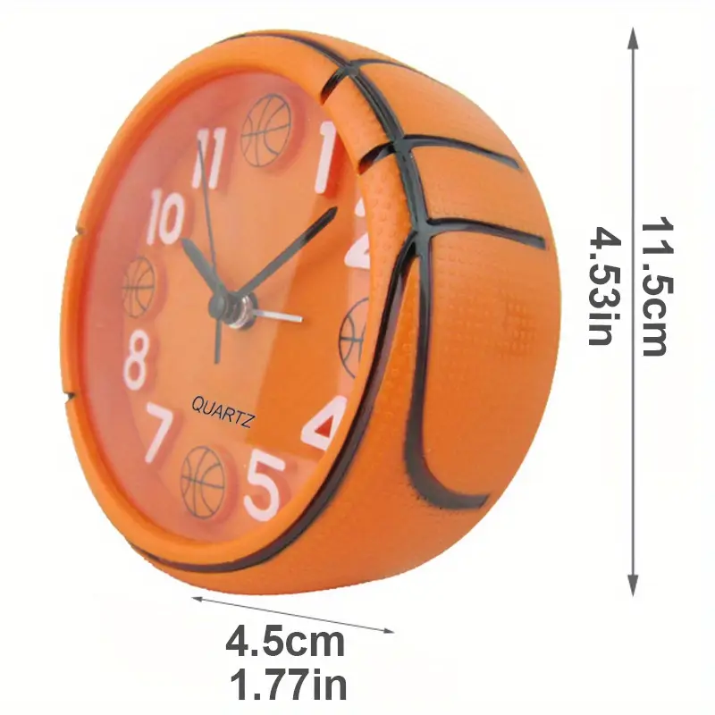 Football Basketball Shape Alarm Clock Plastic Material Steady Ticking ... Football Basketball Shape Alarm Clock Plastic Material Steady Ticking ...