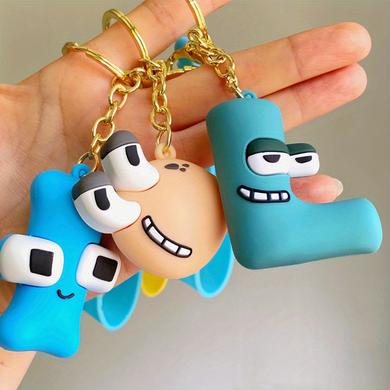 Cute Cartoon Alphabet Keychain Perfect Bag Accessory Phone - Temu ...