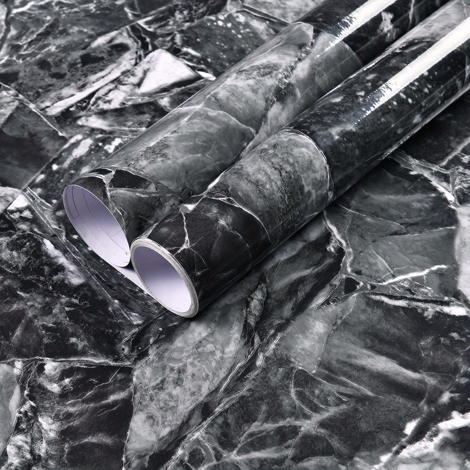 Dark Gray Marble Wallpaper Peel Stick Waterproof Easy - Temu Canada