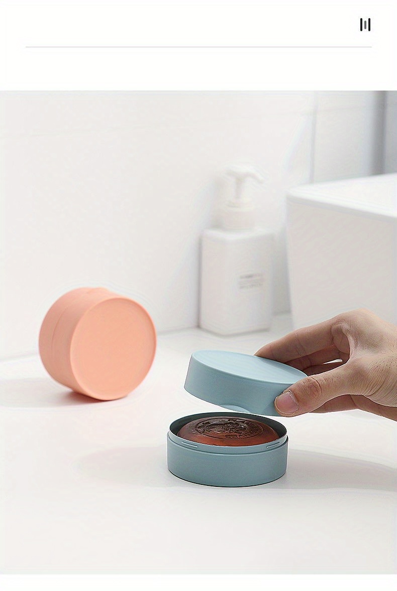 Sealed Travel Soap Dish Lid Portable Bathroom Soap Holder - Temu Norway