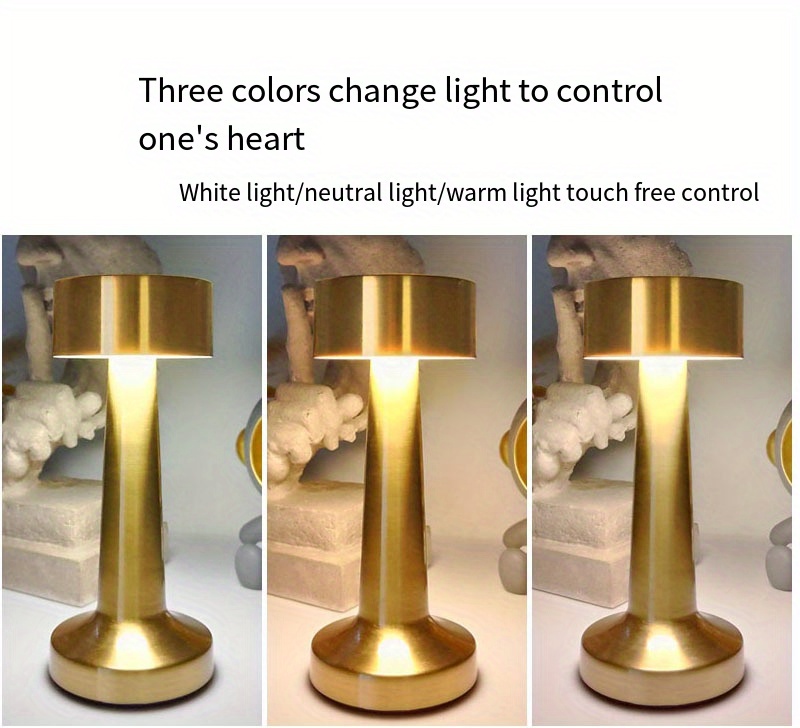 Cordless Table Lamp Rechargeable Touch Bedside Lamp Modern - Temu ...