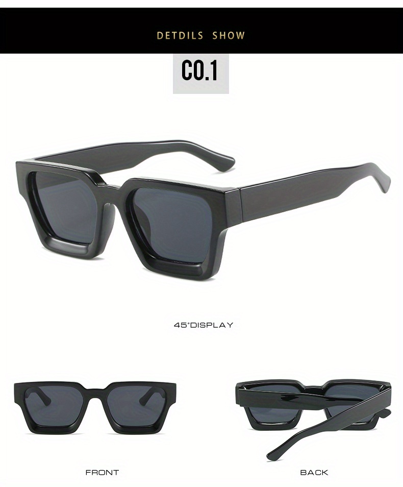 unisex retro vintage square fashion glasses 2023 gradient - Temu New ...