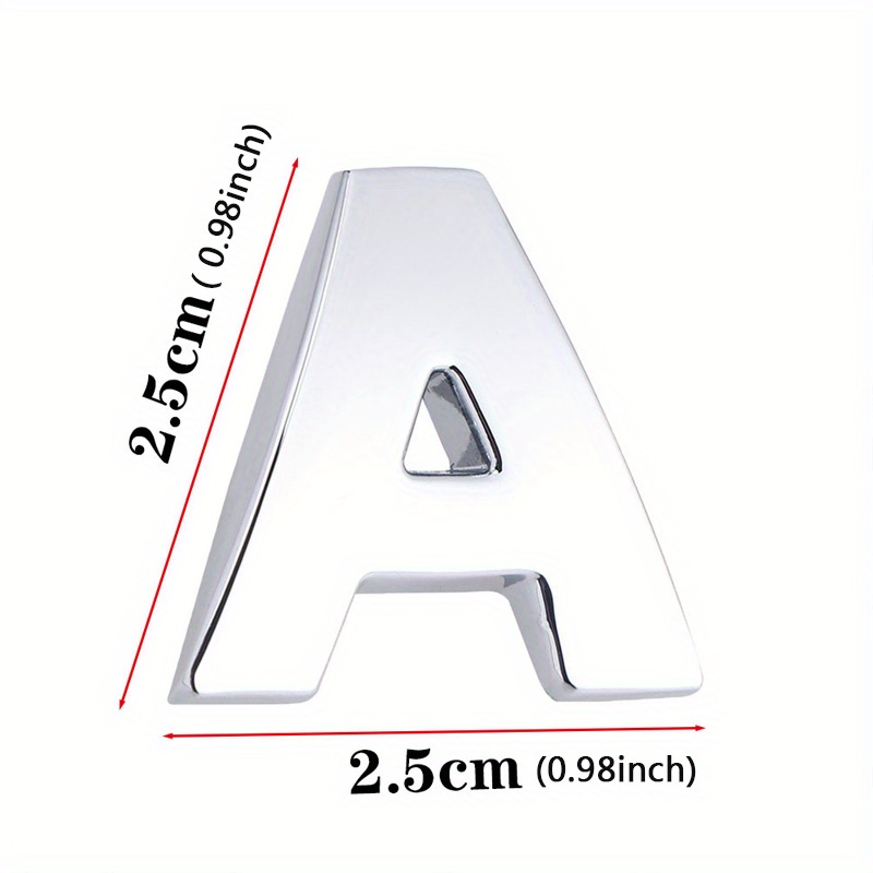 car stickers 3d metallic alphabet sticker emblem letter - Temu New Zealand