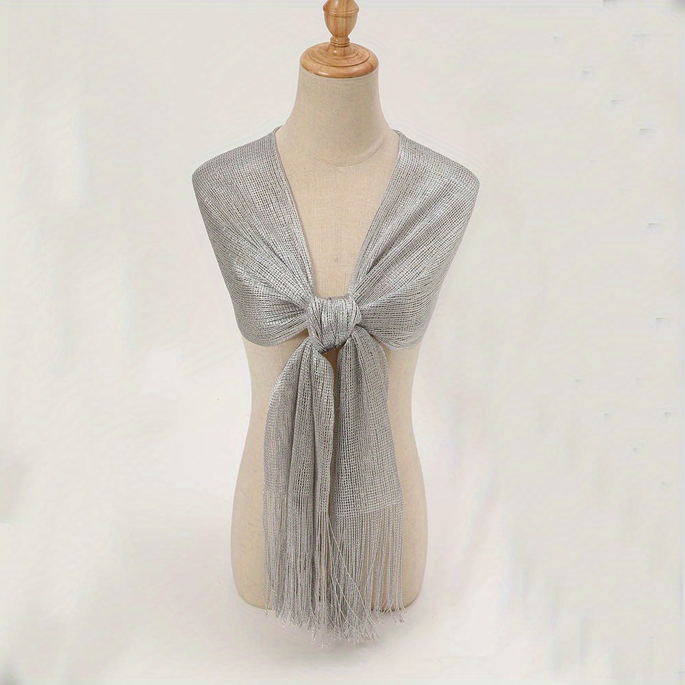 solid trim scarf shawl scarf wrap - Temu United Kingdom