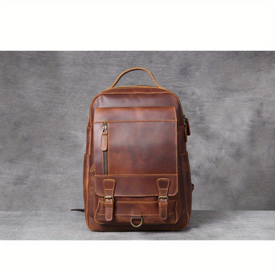 Large Capacity Retro Backpack Laptop Bag Business Bag - Temu Australia