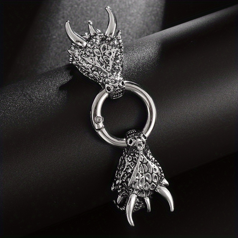 New Domineering Double Dragon Head Animal Stainless Steel - Temu United ...