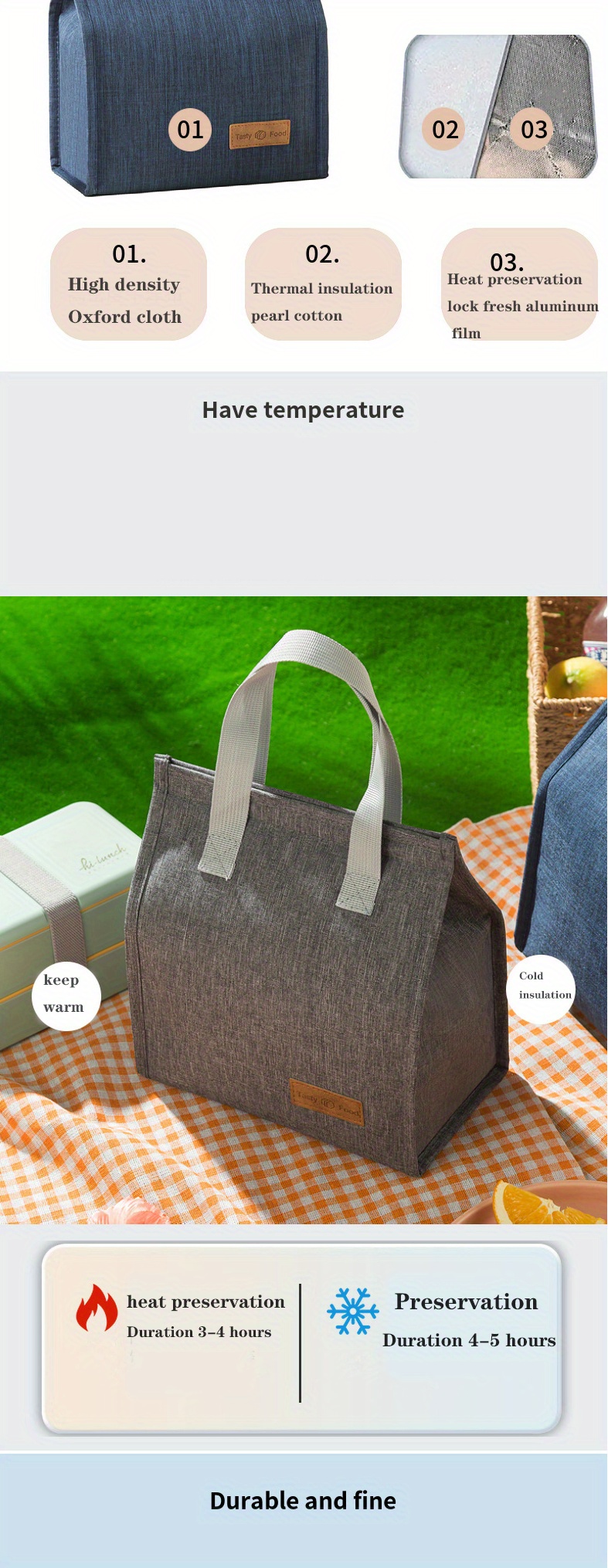 Insulated Bag /men Reusable - Temu South Africa
