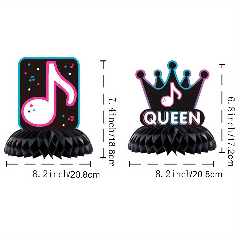 Music Notes Honeycomb Centerpieces Musical Party Decorations - Temu