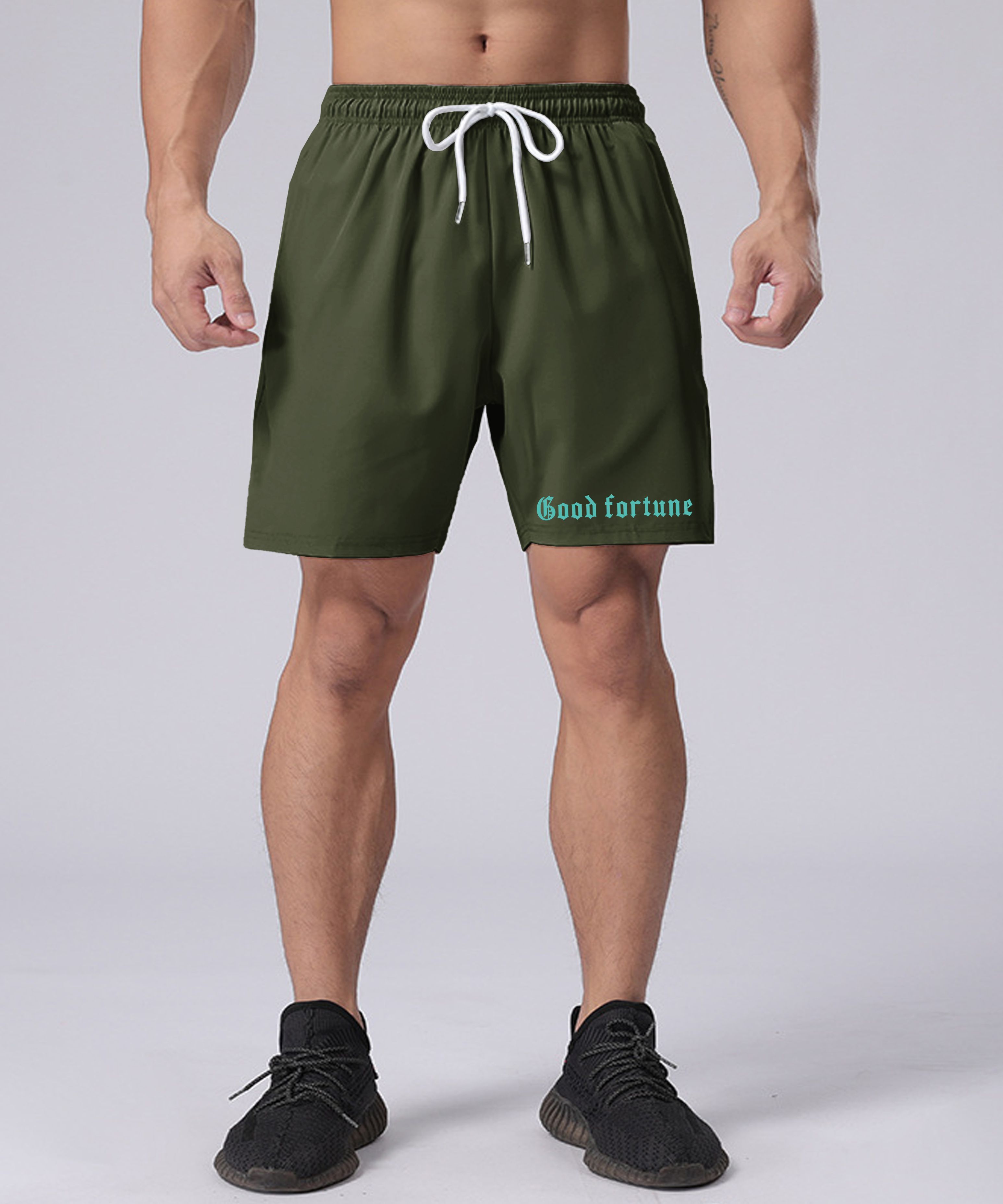 Men's Casual Creative Letters Graphic Elastic Drawstring - Temu Australia