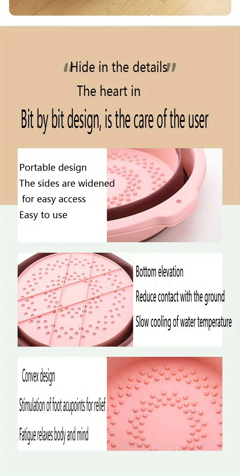 Portable Silicone Foot Soak Bucket Foldable Retractable - Temu Canada Portable Silicone Foot Soak Bucket Foldable Retractable - Temu Canada