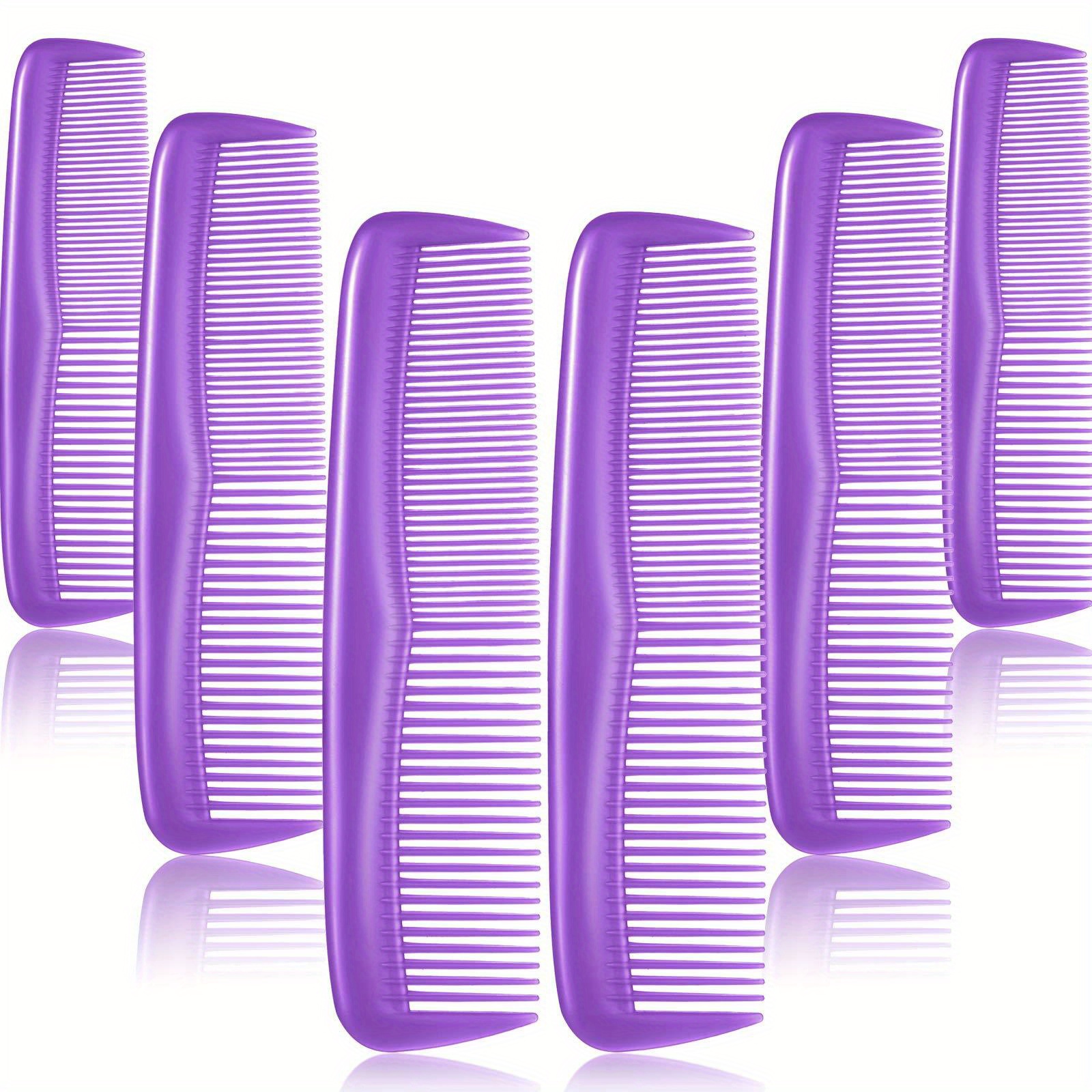 6pcs Hair Comb Set Pocketable Plastic Hair Comb Suitable For Men And ...