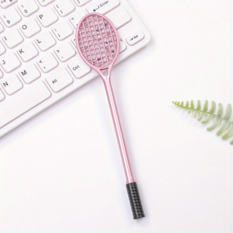 Cute Tennis Racquet Shape Badminton Racquet Pen 0 5mm 0 01in Water Pen ...