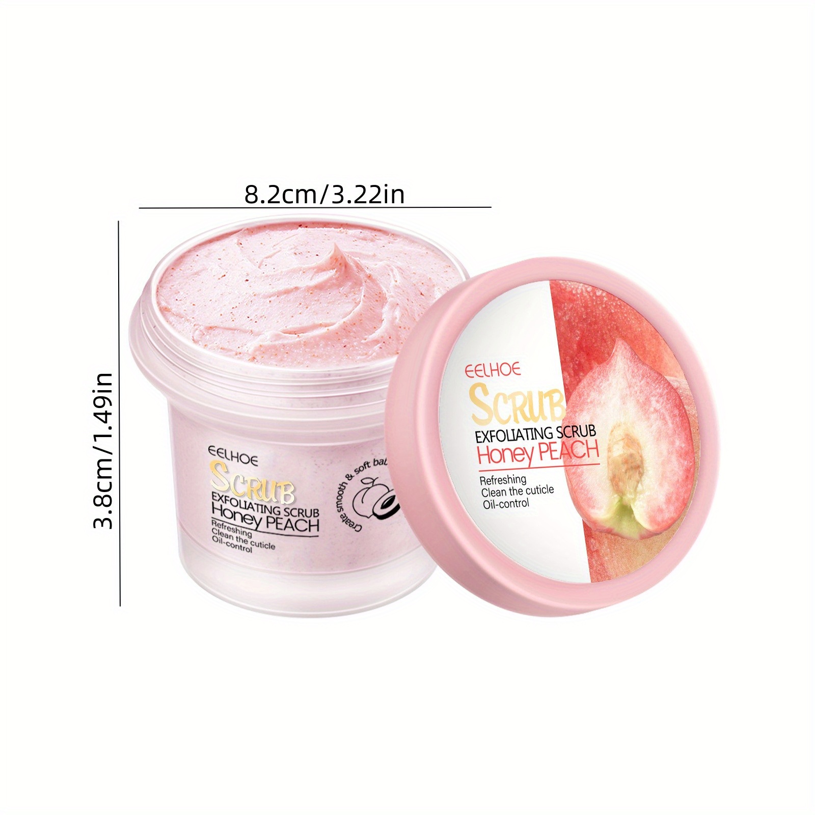 Peach Body Scrub Moisturize Exfoliate Deep Cleanse Pores - Temu