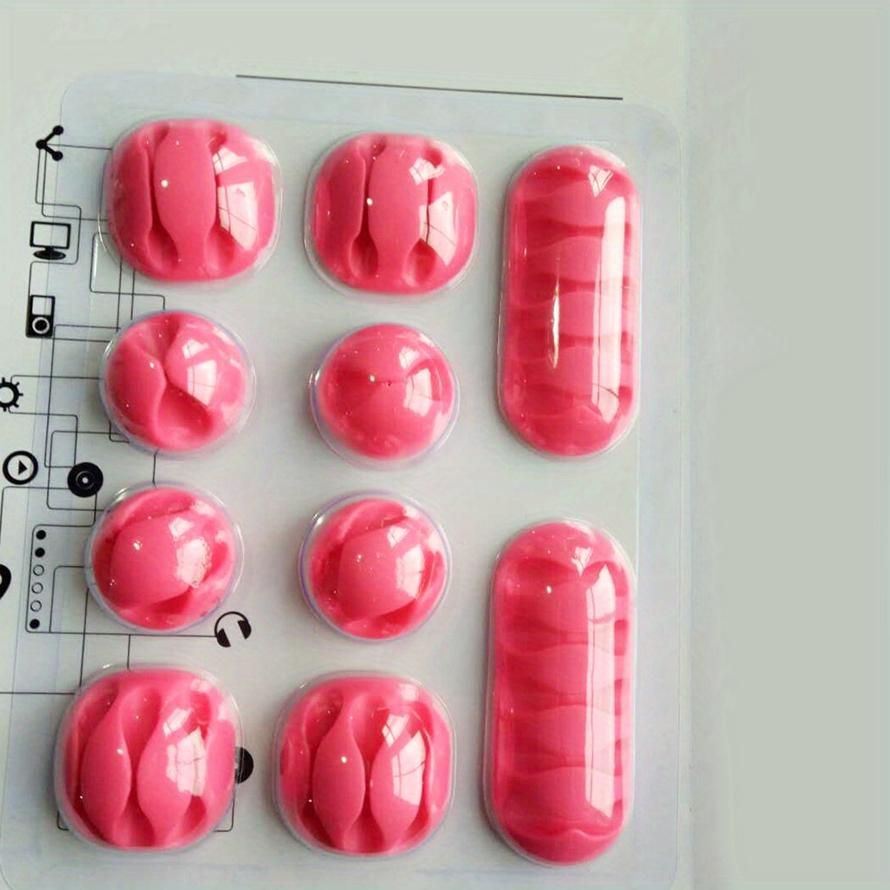 Desktop Fixing Cable Clip 10 Packs Fixing Cable Cable Card Cable Hub ...