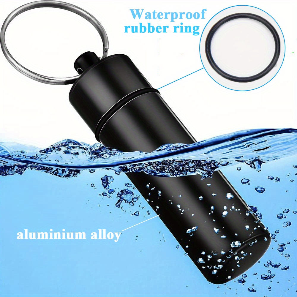 Metal Pill Box Case Pill Organizer Keychain Small Aluminum - Temu South ...