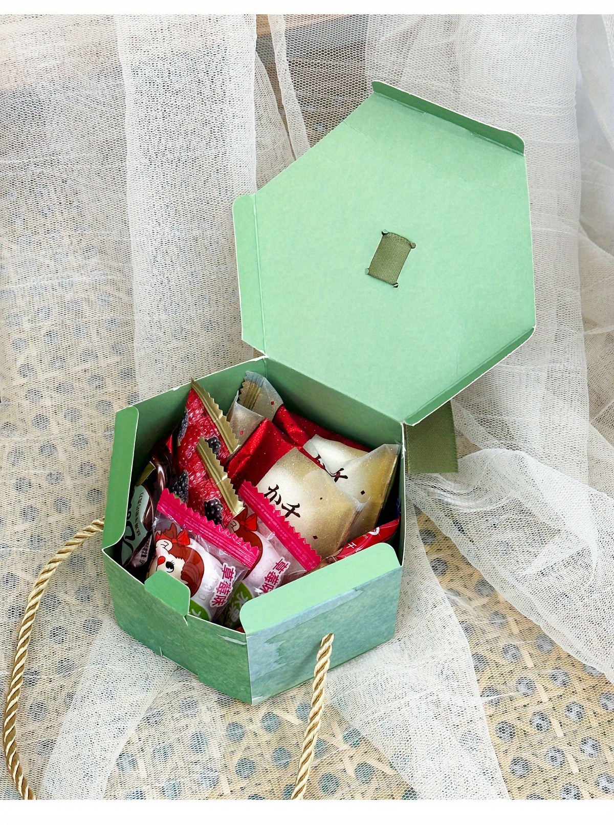 Handheld Gift Box Candy Box Peacock Green Wedding Handheld - Temu Ireland