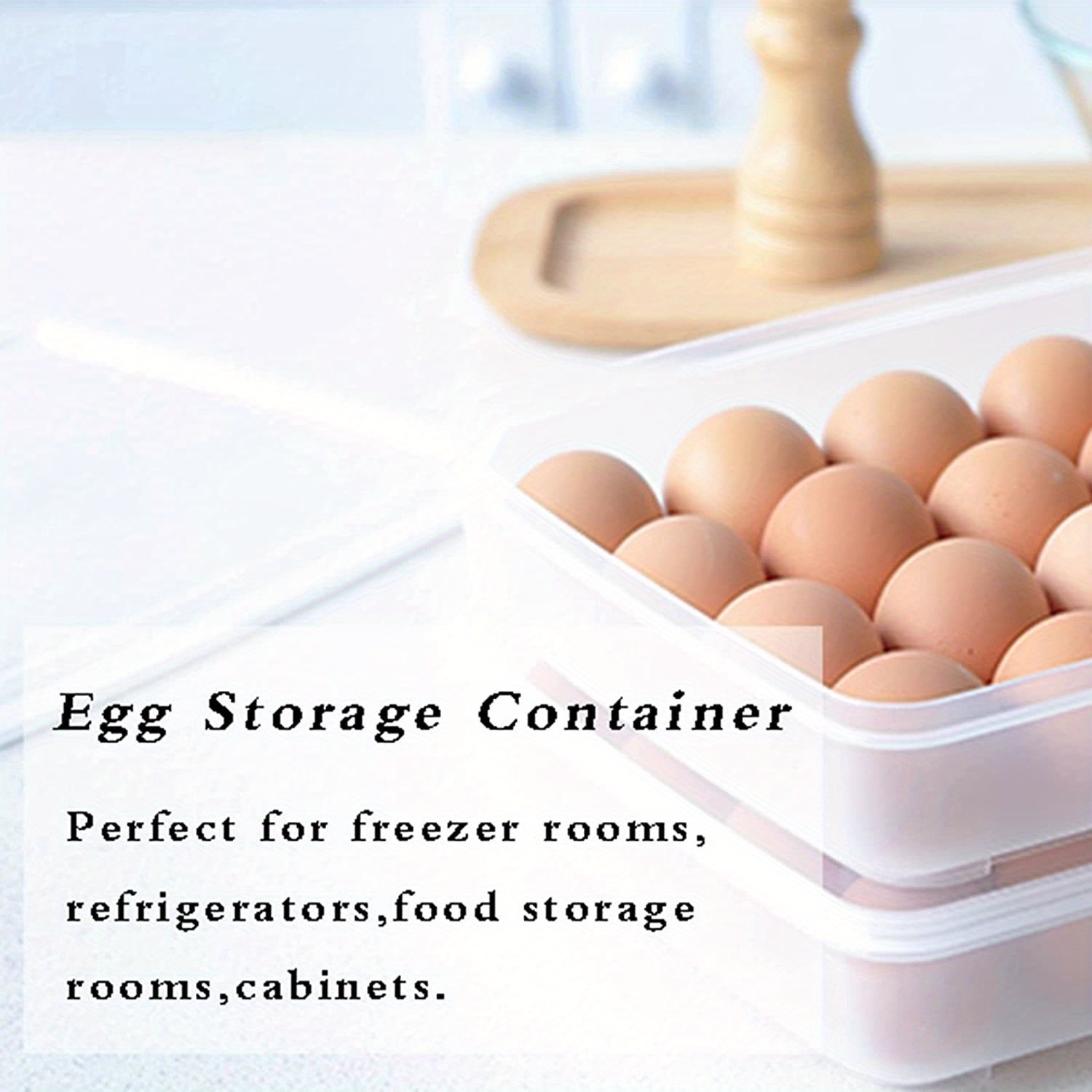 Plastic Egg Storage Container Protecting Keeping Fresh 24 - Temu New ...
