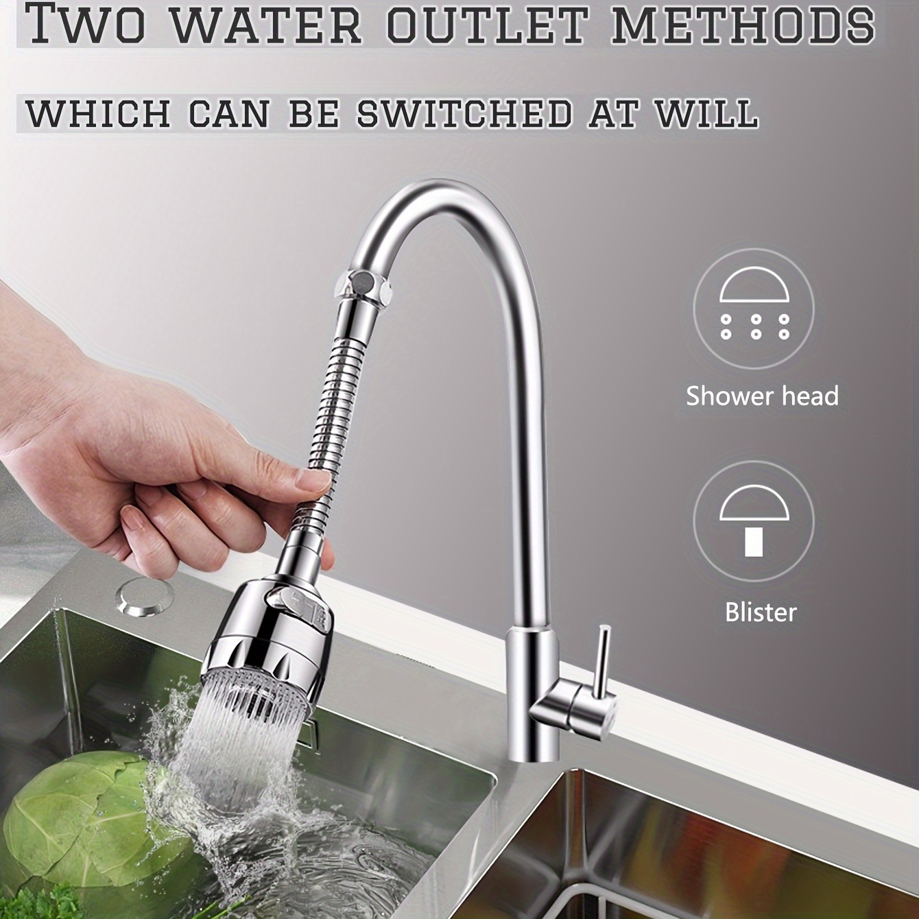 Upgrade Kitchen Faucet Universal 360° Swivel Adapter - Temu Norway