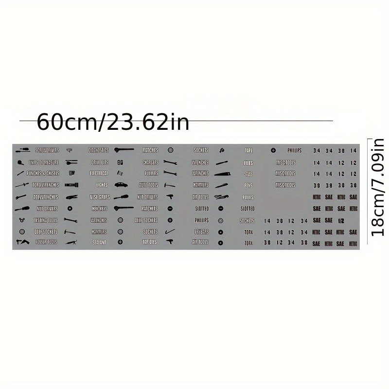Toolbox Labels 168-Piece Tool Box Label Stickers - Organization Labels ...