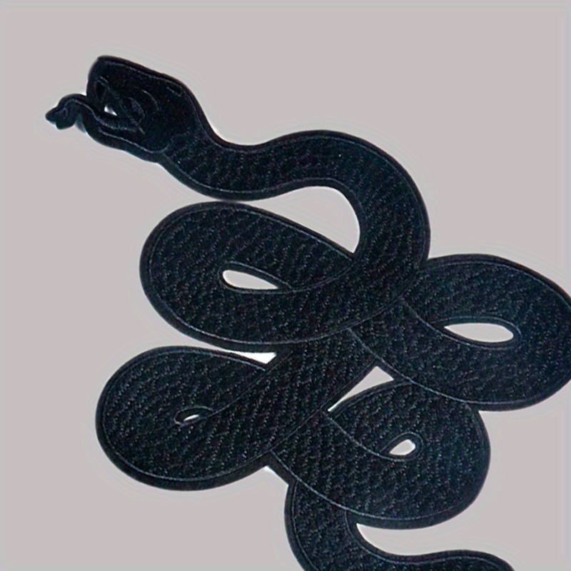 Black Snake Embroidered Applique Animal Large Patches Iron - Temu Australia
