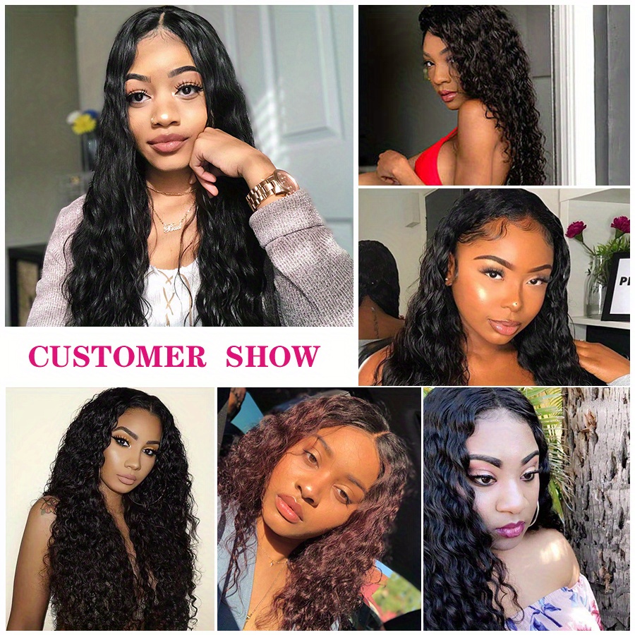 Water Wave Hair Bundle Curly Wavy Human Hair Bundle Women - Temu