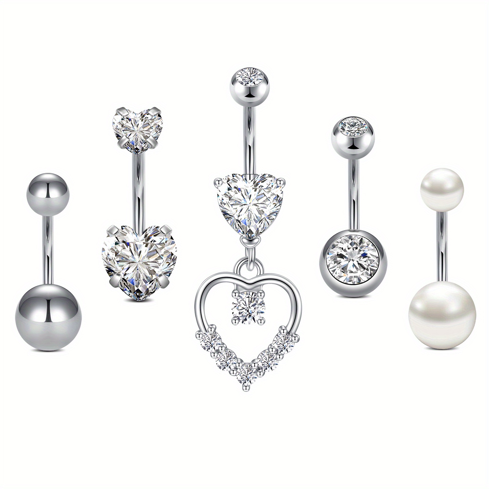 Steel Navel Piercing Set Rod Rod Long - Temu New Zealand