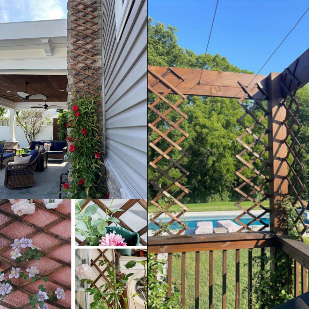 1pc Holzgitter Wand Pflanzer Gartenzaun Extra Dick - Temu Austria