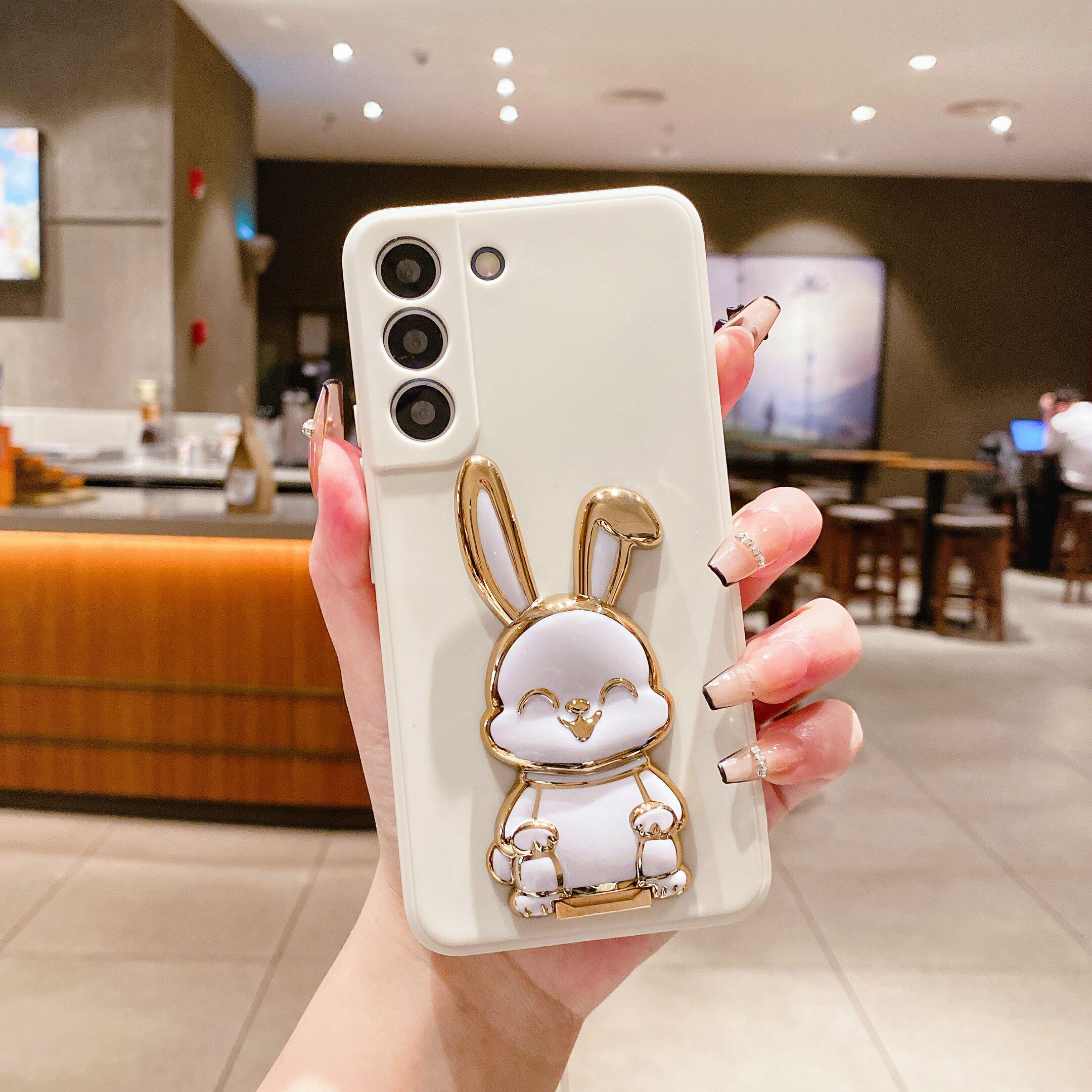 Verwöhne Telefon Niedlichen Kaninchenständer Weichem Silikon - Temu Germany