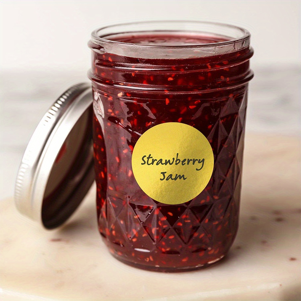 Golden Round Metallic Stickers Labels 300 Per Roll - Temu