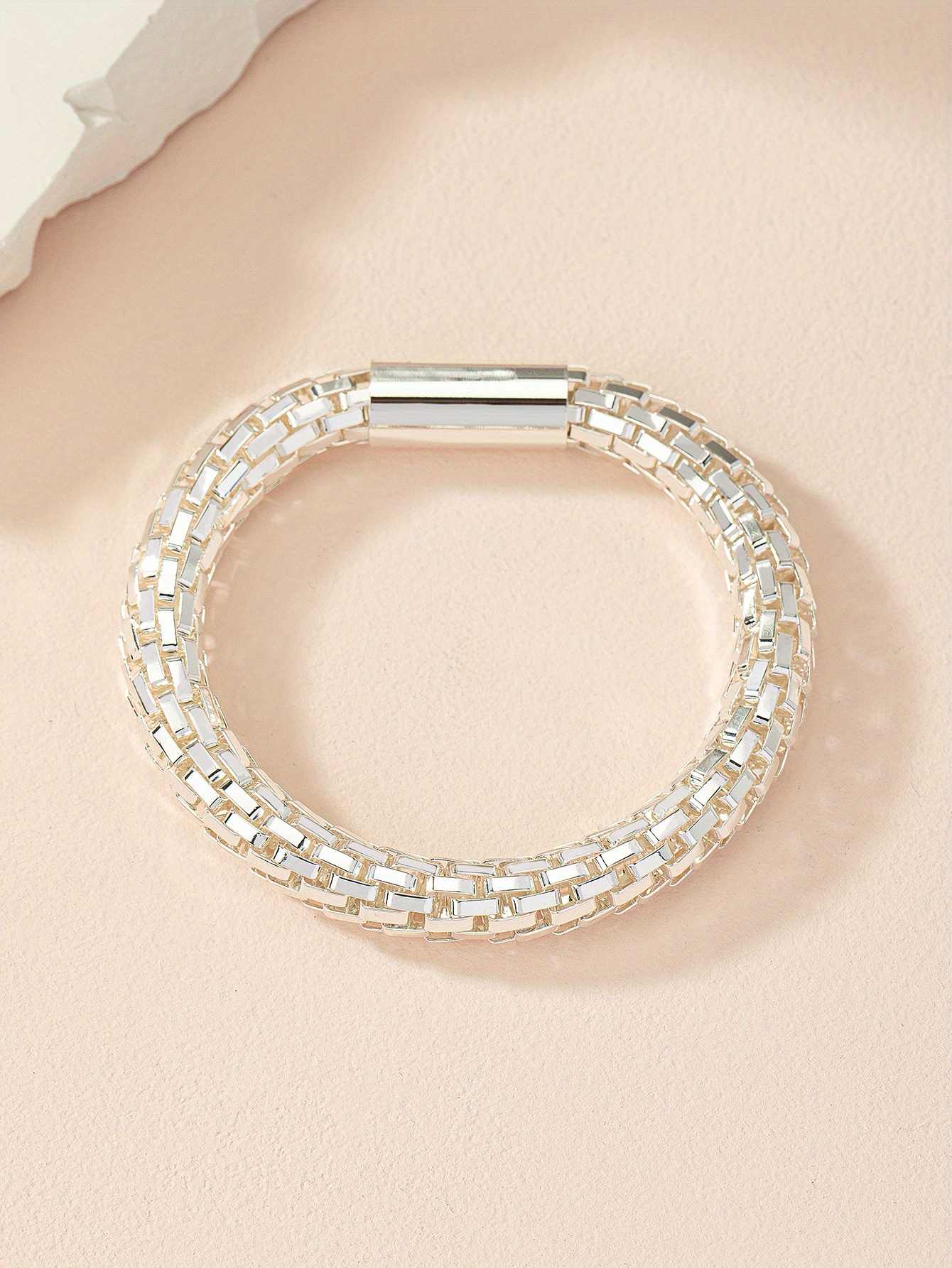 silver color chunky iron bangle vintage hand - Temu Canada