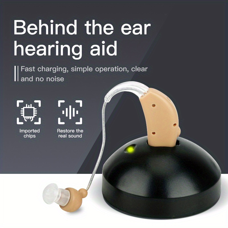 Hearing Aids Amplifier Seniors Rechargeable Charging Base - Temu
