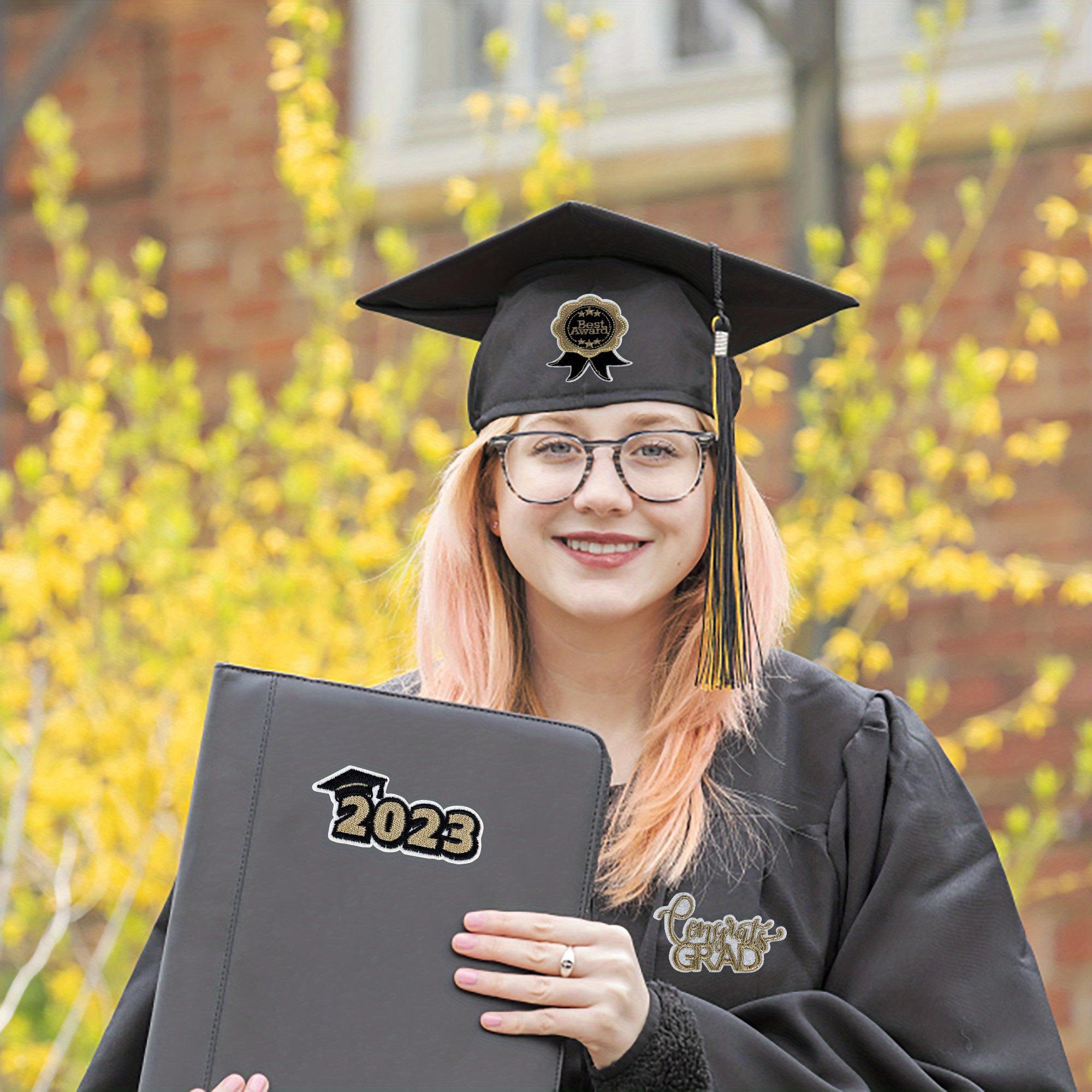 Graduation Designed Embroidered Applique Iron Patches Sew - Temu Australia