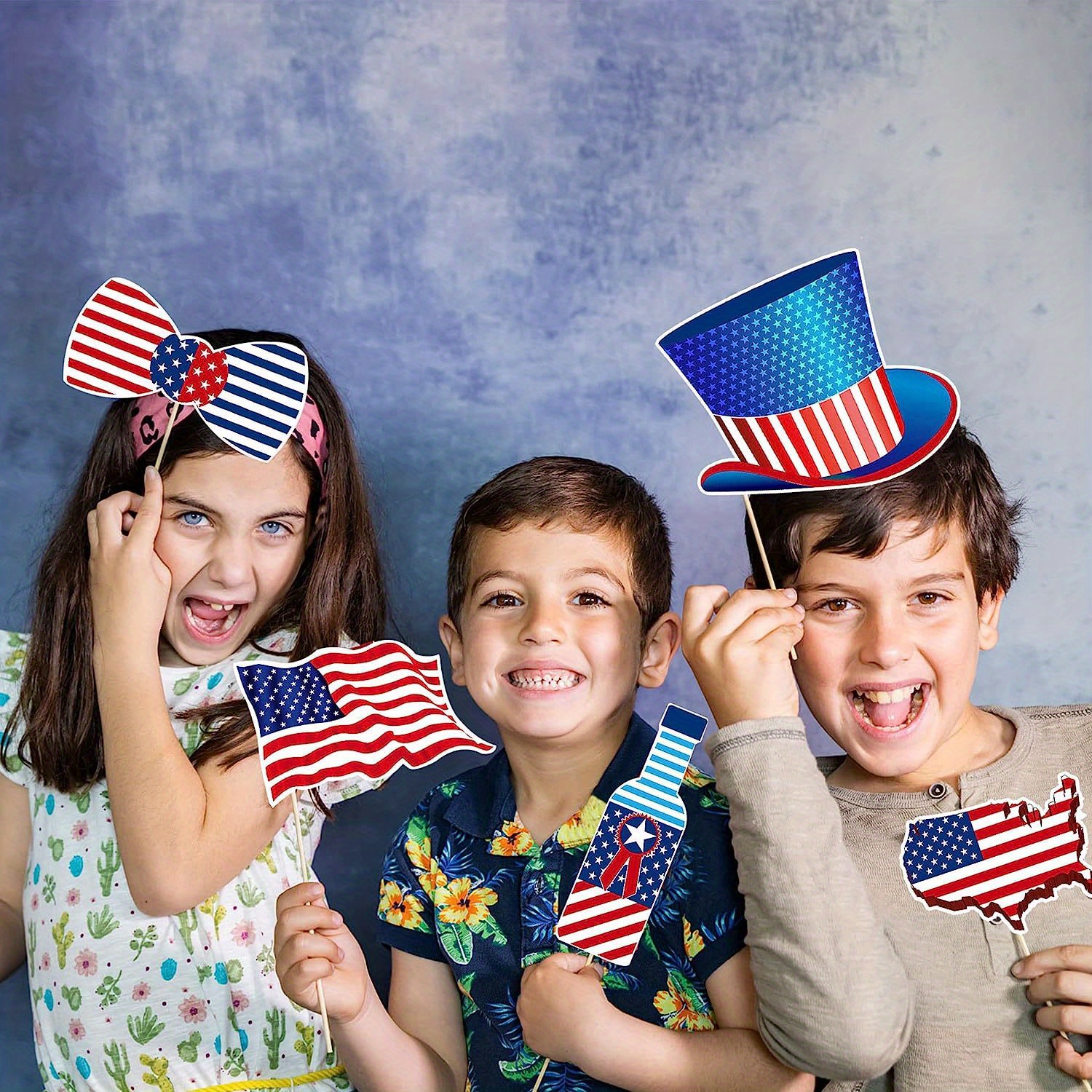 4th July American Photo Booth Props Usa Independence Day - Temu United ...