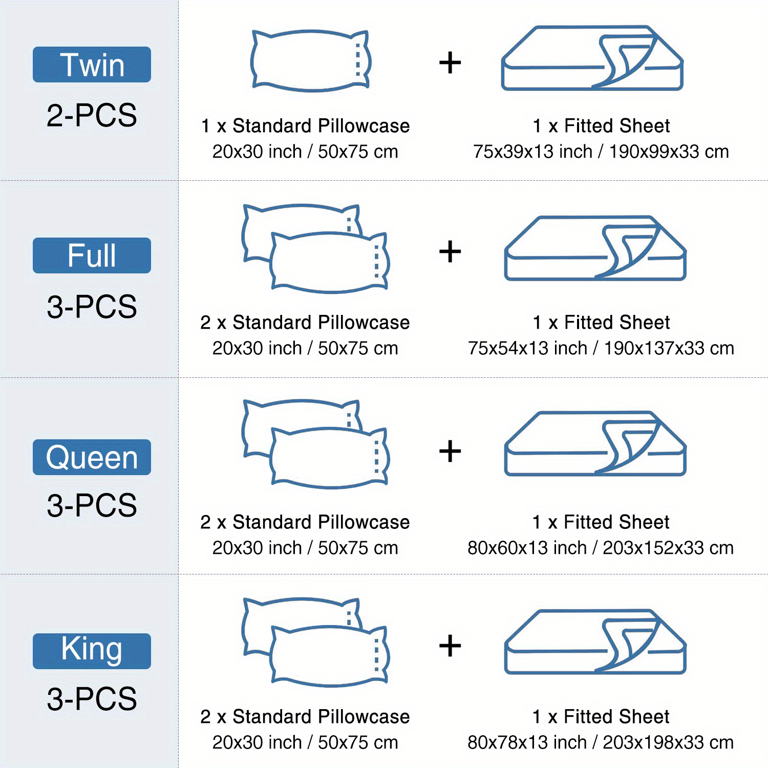 Solid Color Fitted Sheet Set Soft Comfortable Breathable - Temu United ...