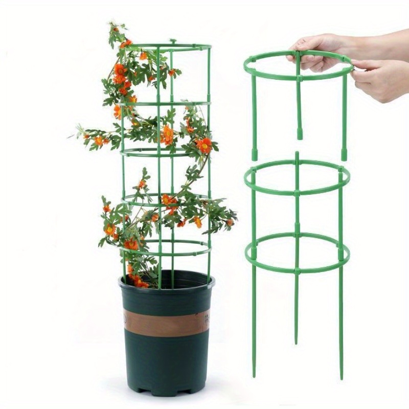 9pcs adjustable plant support stakes semi circular flexible garden ...